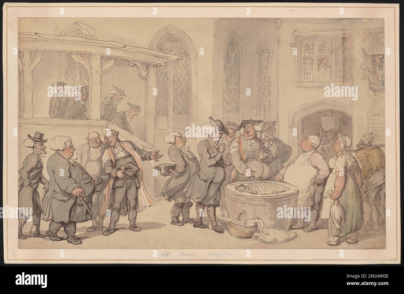 College dons : Epicures , Teachers. Thomas Rowlandson (1756-1827 ...