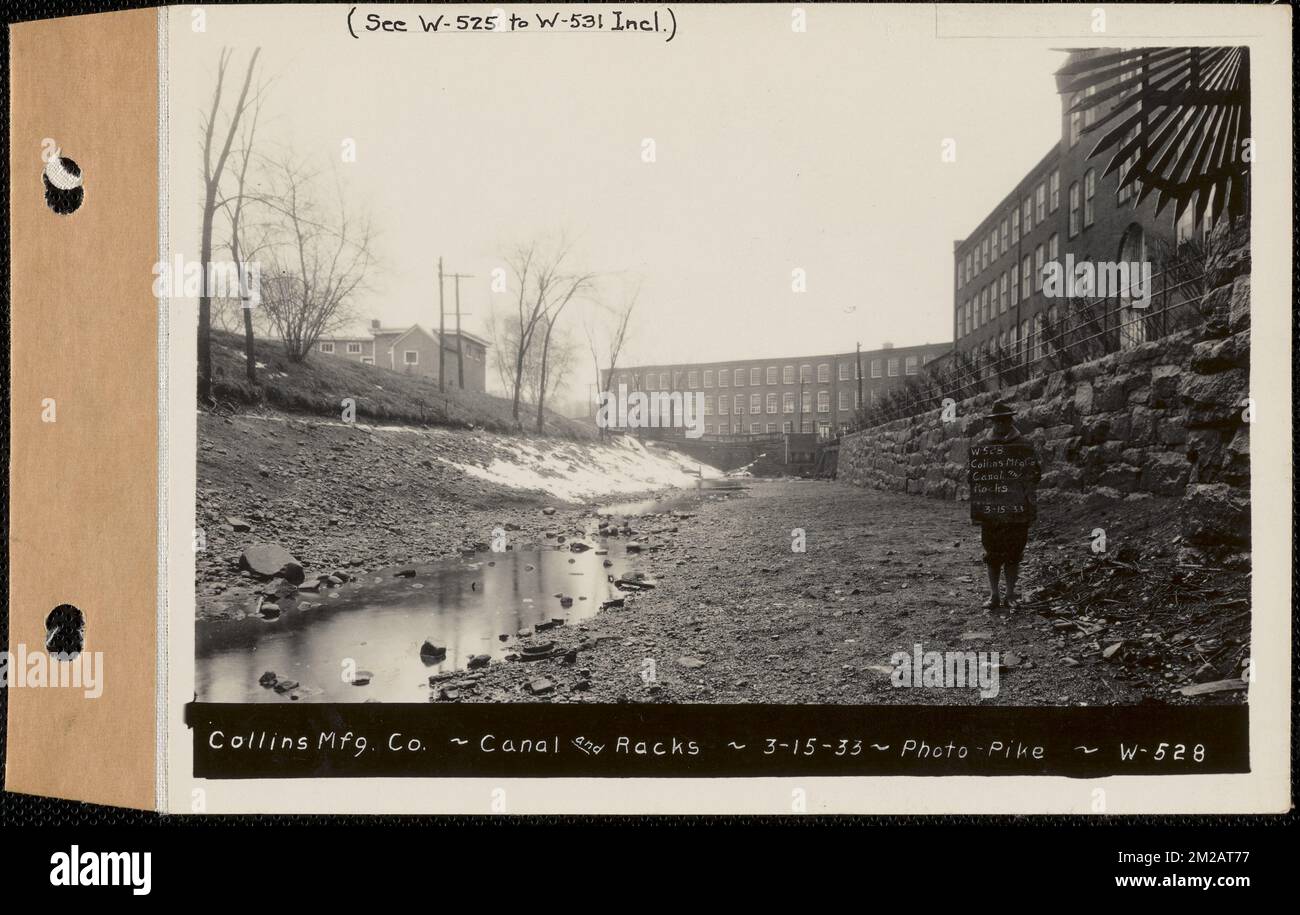 Collins Manufacturing Co., canal and racks, Wilbraham, Mass., Mar. 15 ...