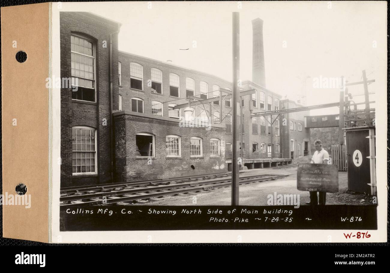 Collins Manufacturing Co., showing north side of main building ...