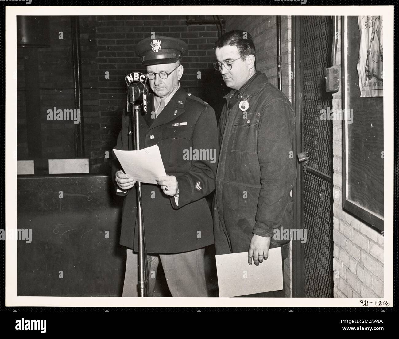 Colonel John Mather, Commanding Officer, Watertown Arsenal, rehearsing ...