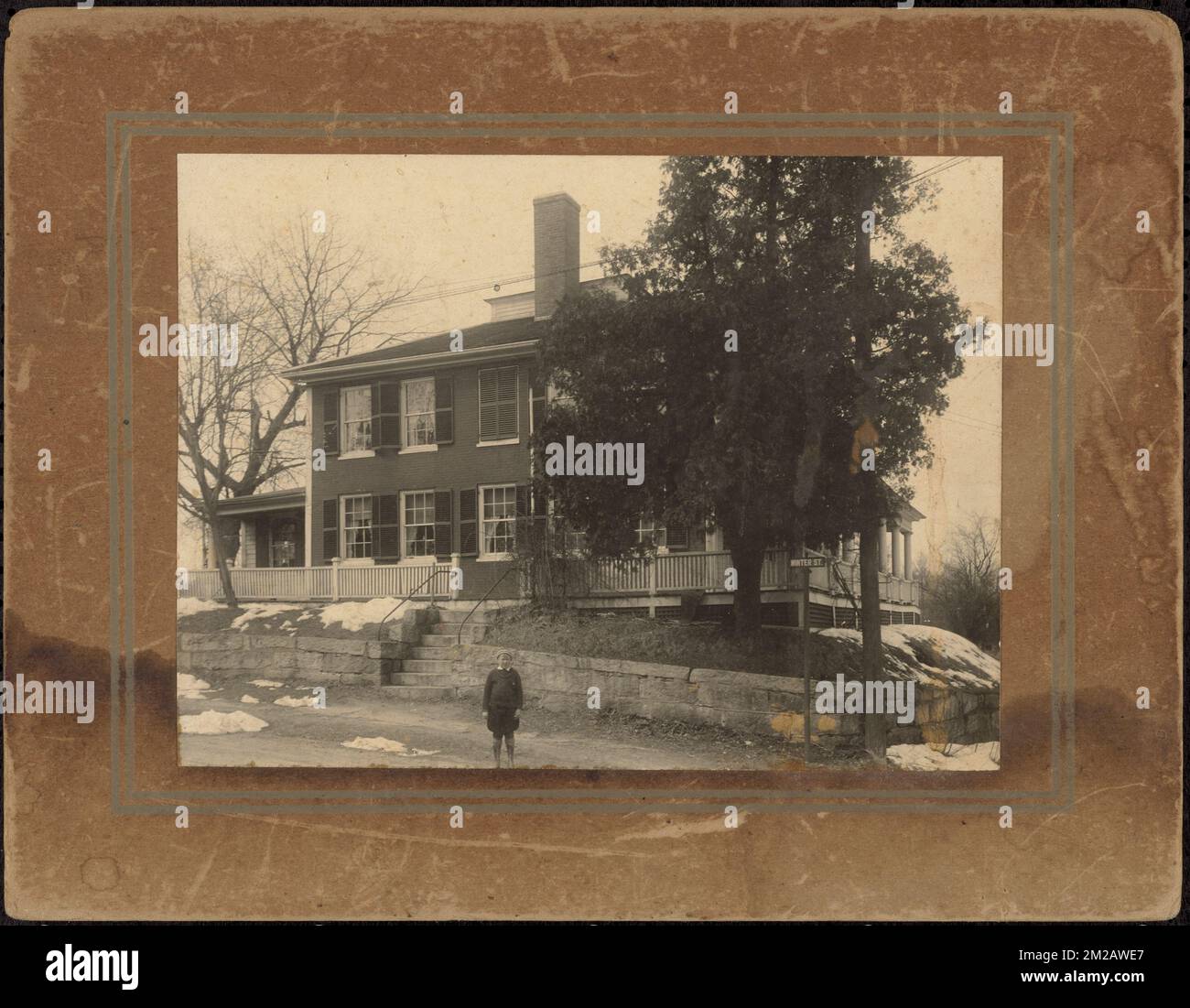 Colonel Albert Wood's home , Architectural elements, Houses, Snow ...