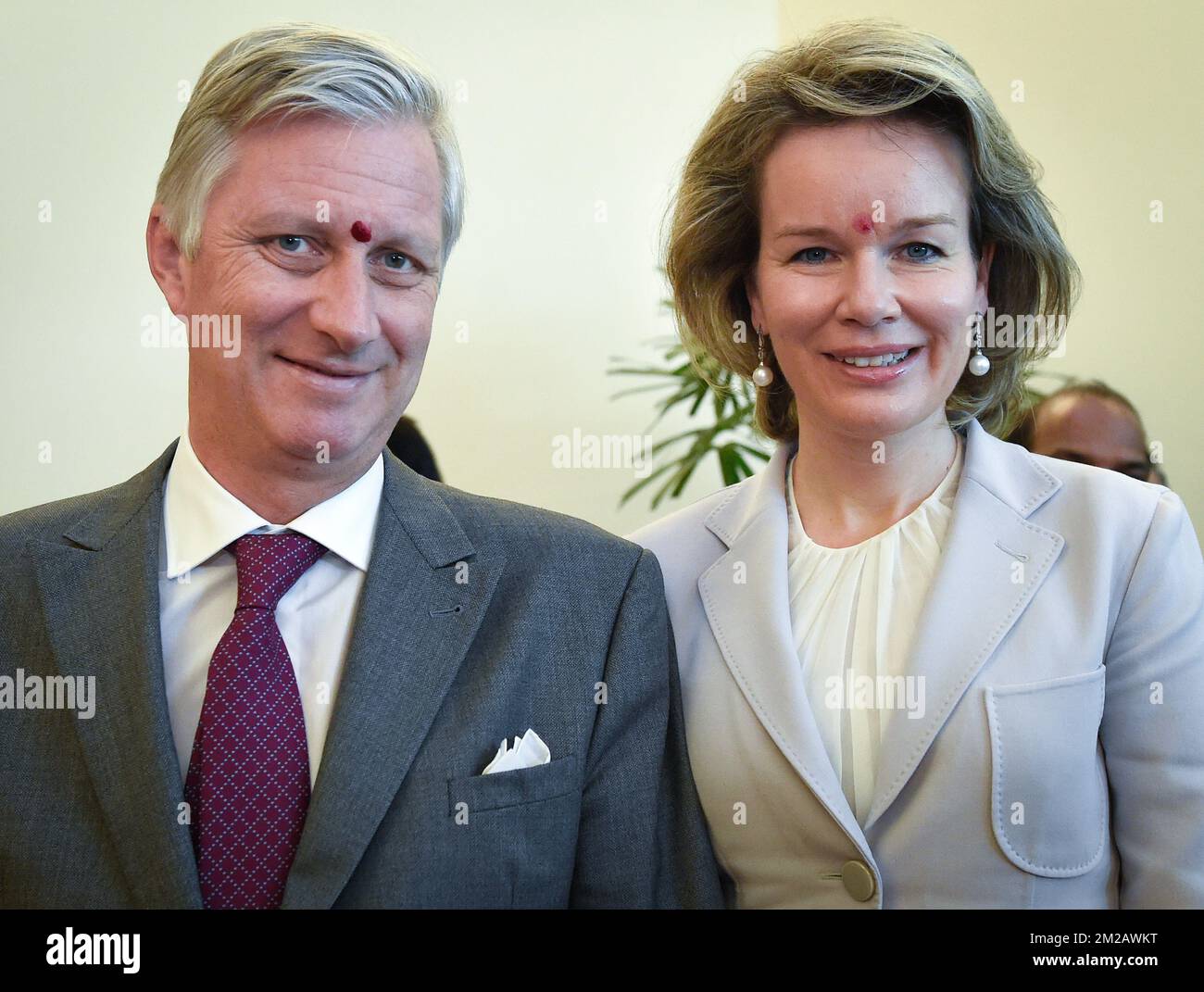 King Philippe - Filip and Queen Mathilde of Belgium pictured during a ...