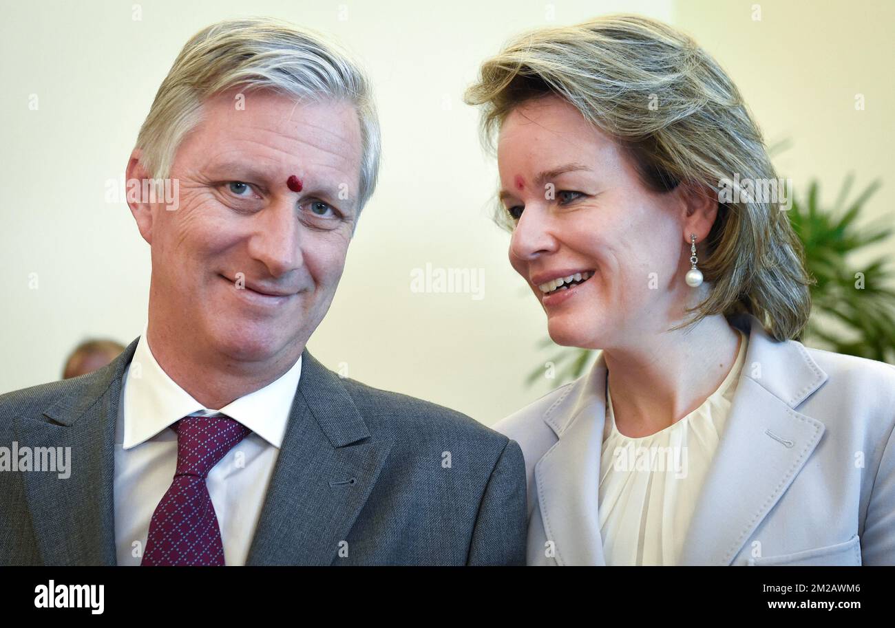 King Philippe - Filip and Queen Mathilde of Belgium pictured during a ...