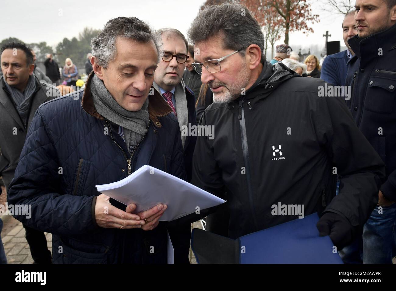 Attorney General of Liege Christian De Valkeneer and Author Guy Bouten ...