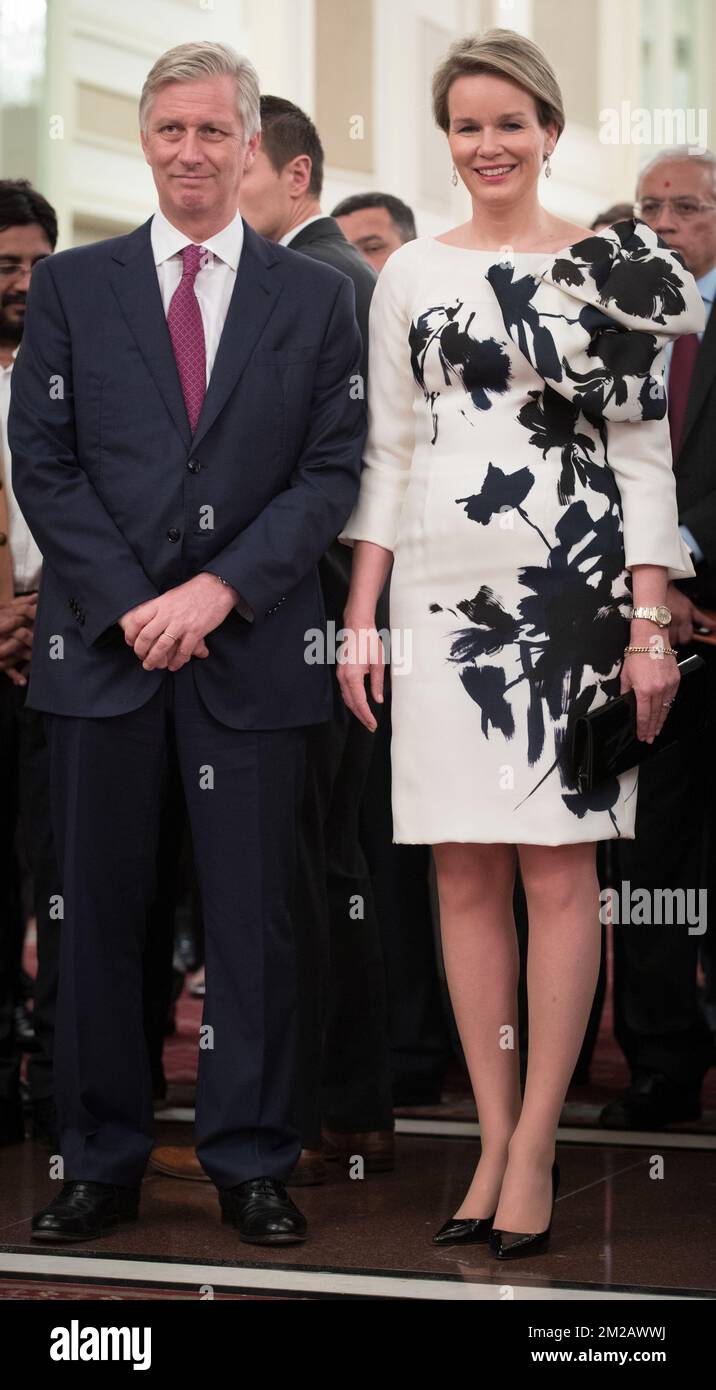 King Philippe - Filip of Belgium and Queen Mathilde of Belgium pictured ...