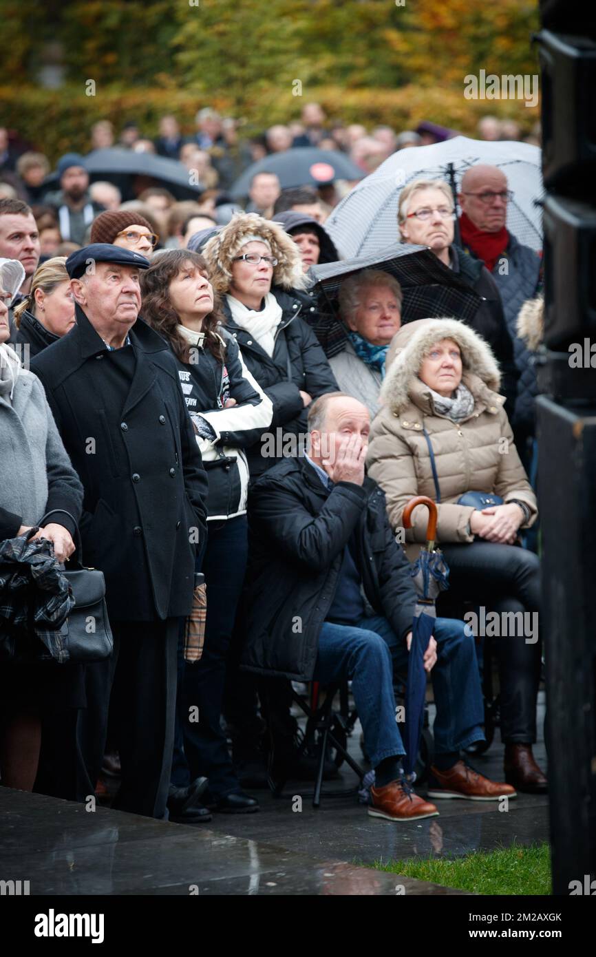 Illustration picture shows the funeral ceremony of Ann-Laure Decadt ...