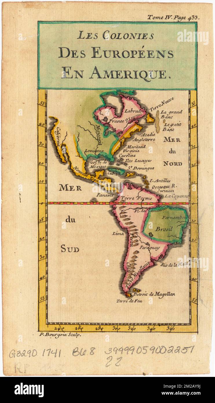 Les Colonies des Européens en Amerique , Western Hemisphere, Maps ...