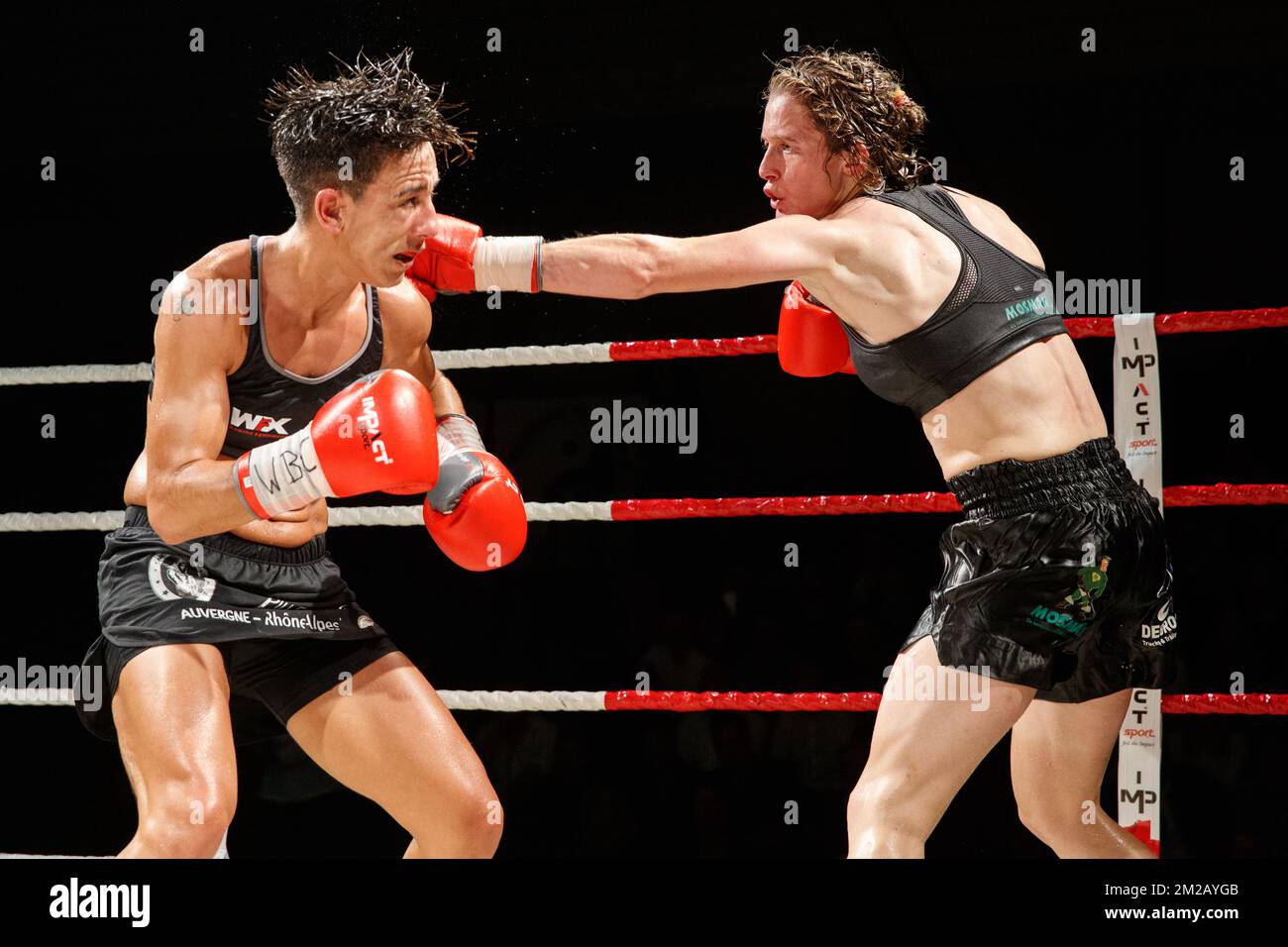 Belgian Delfine Persoon and French Myriam Dellal pictured during the ...