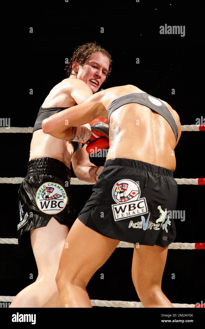 Belgian Delfine Persoon and French Myriam Dellal pictured during the ...