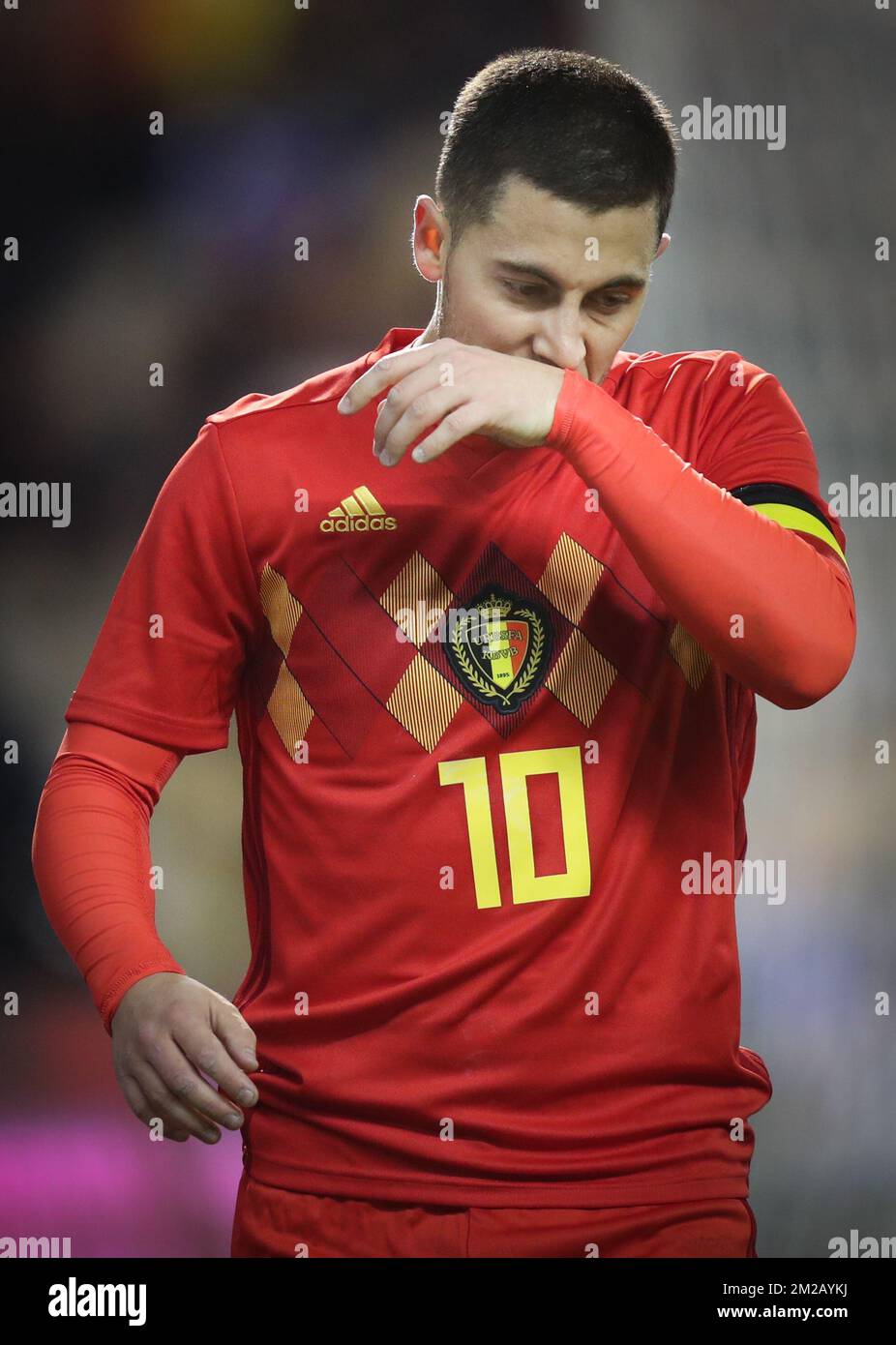 Belgium's Eden Hazard pictured during a friendly soccer game between ...