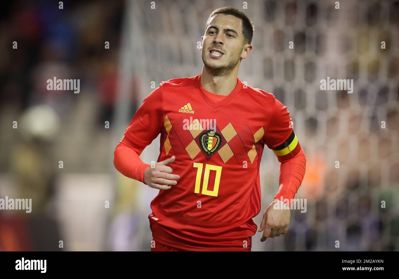 Belgium's Eden Hazard pictured during a friendly soccer game between ...