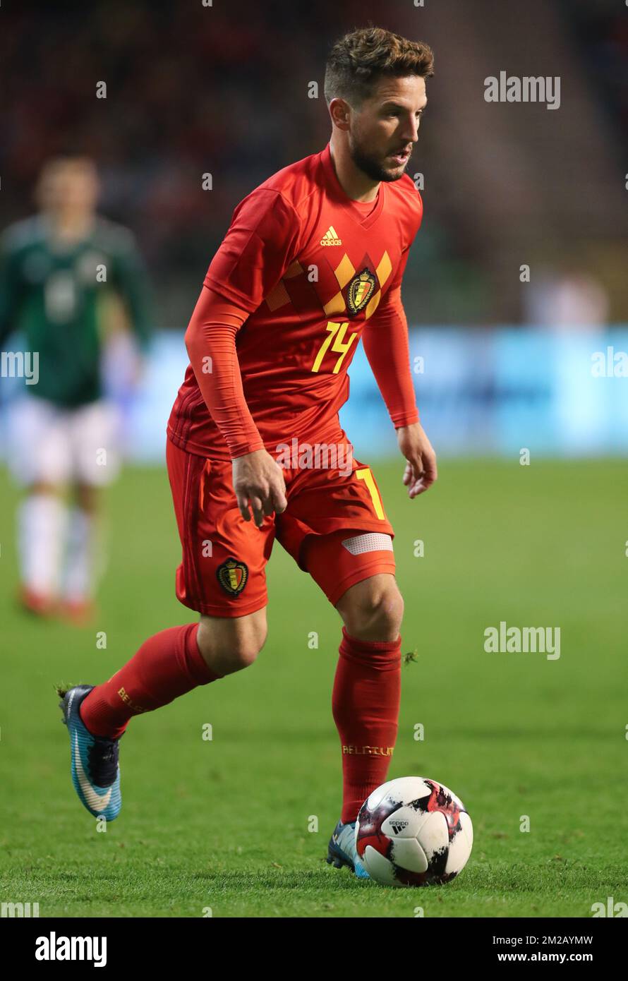 Belgium's Dries Mertens pictured in action during a friendly soccer ...