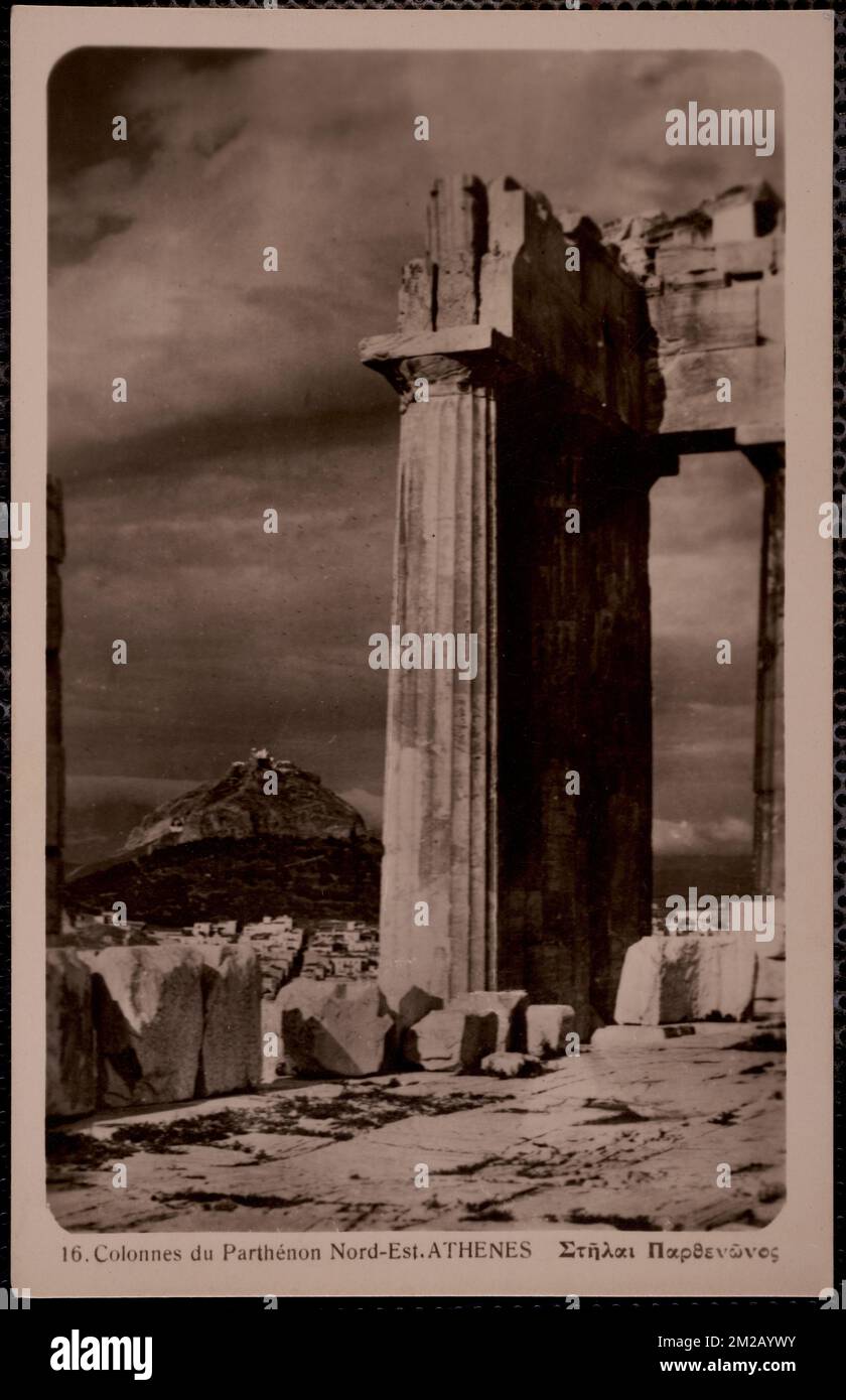 Colonnes du Parthénon nord-est - Στῆλκι Παρθενῶνος , Greek temples ...