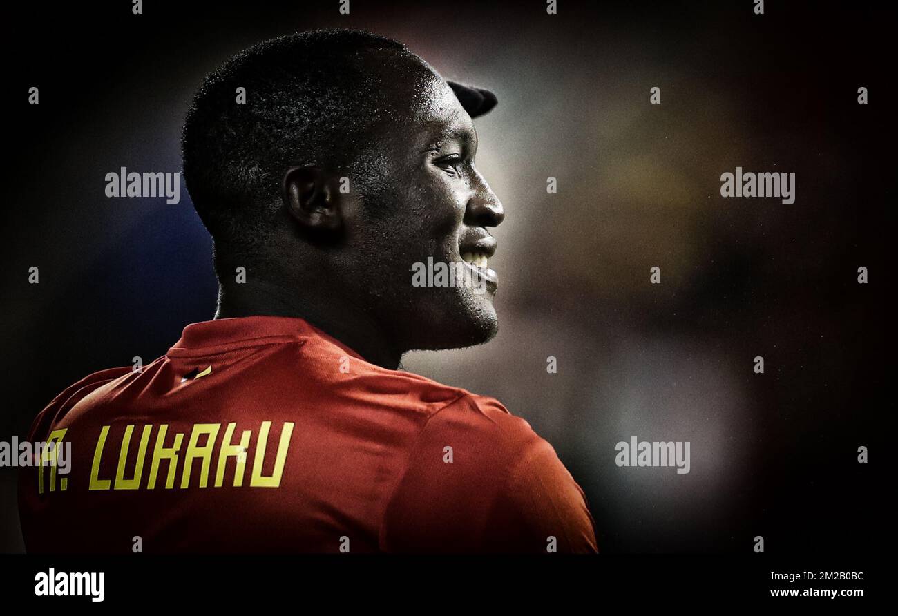 Belgium's Romelu Lukaku pictured during a friendly soccer game between ...