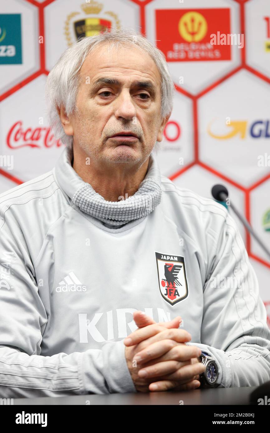 Japan's coach Vahid Halilhodzic pictured during a press conference of ...
