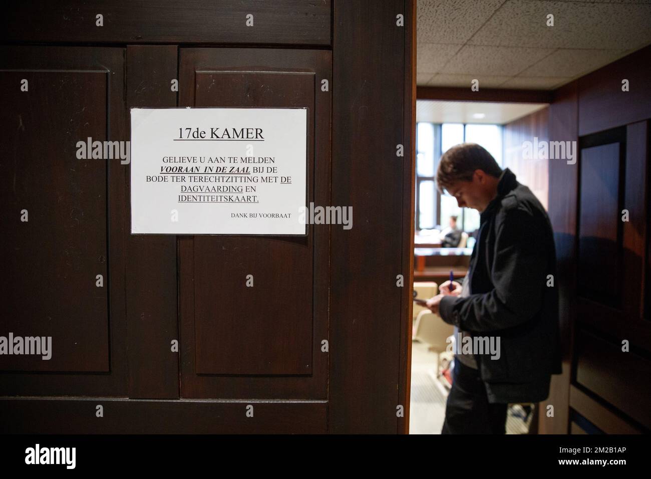 Illustration picture shows the council chamber in Brugge, where the ...