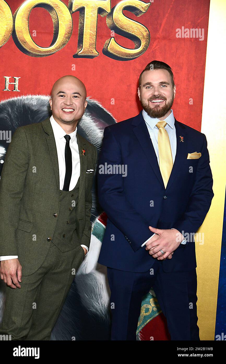 Januel Mercado and Joel Crawford attend "Puss in Boots: The Last Wish ...