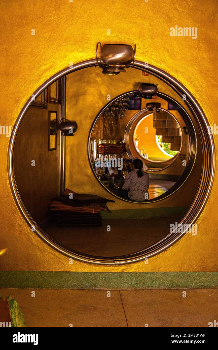 Phra Maha Chedi Tripob Trimongkol steel pagoda in Hat Yai, Songkhla ...