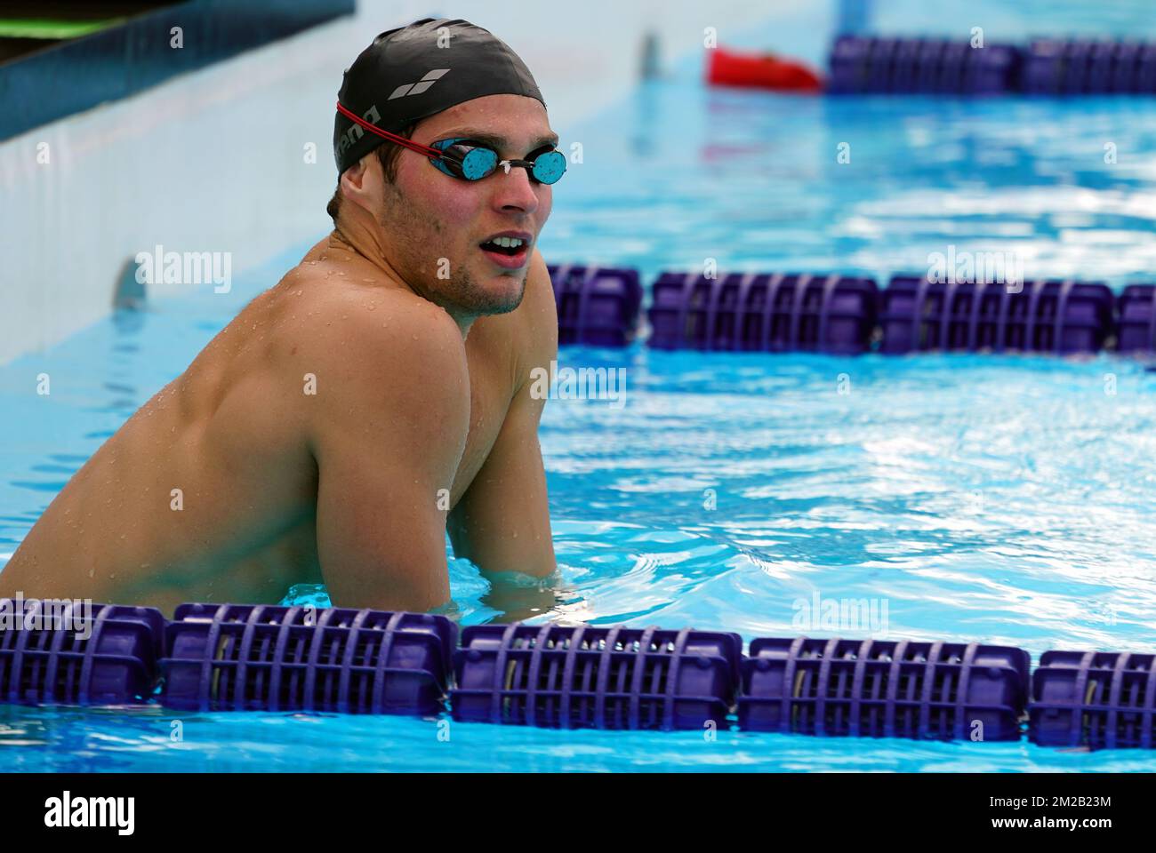 Belgian swimmer Emmanuel Vanluchene pictured during the BOIC-COIB ...