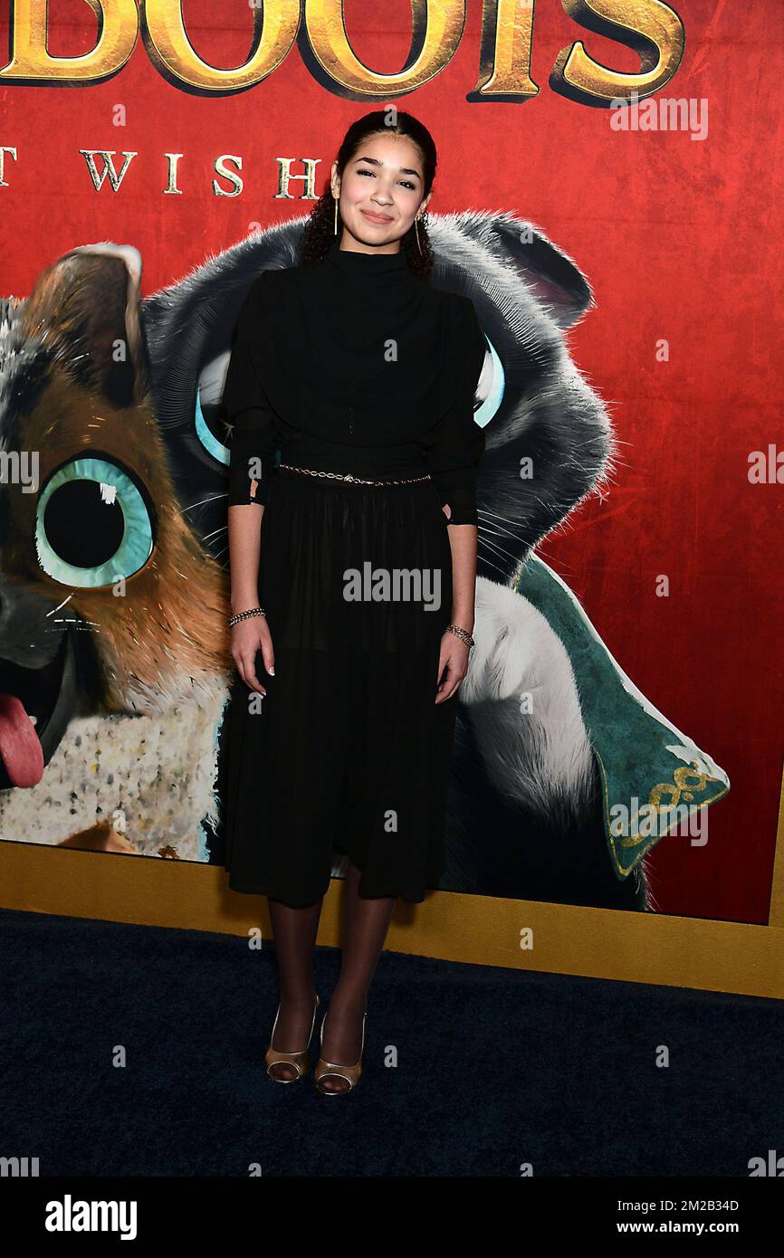 Laila Lockhart Kraner attends "Puss in Boots: The Last Wish" World ...