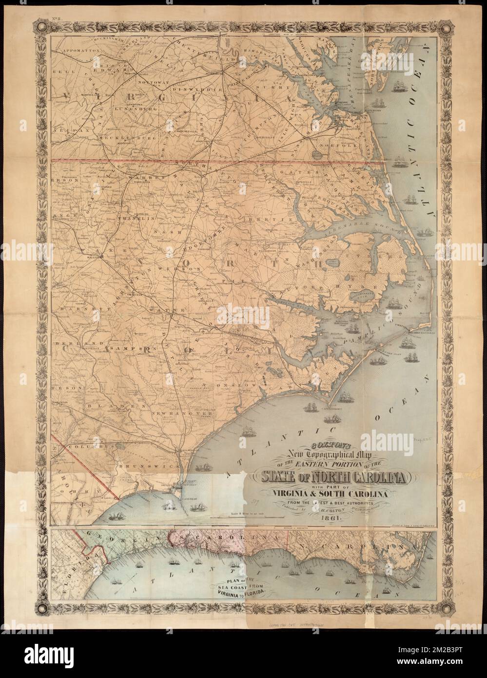 Colton's new topographical map of the eastern portion of the State of ...