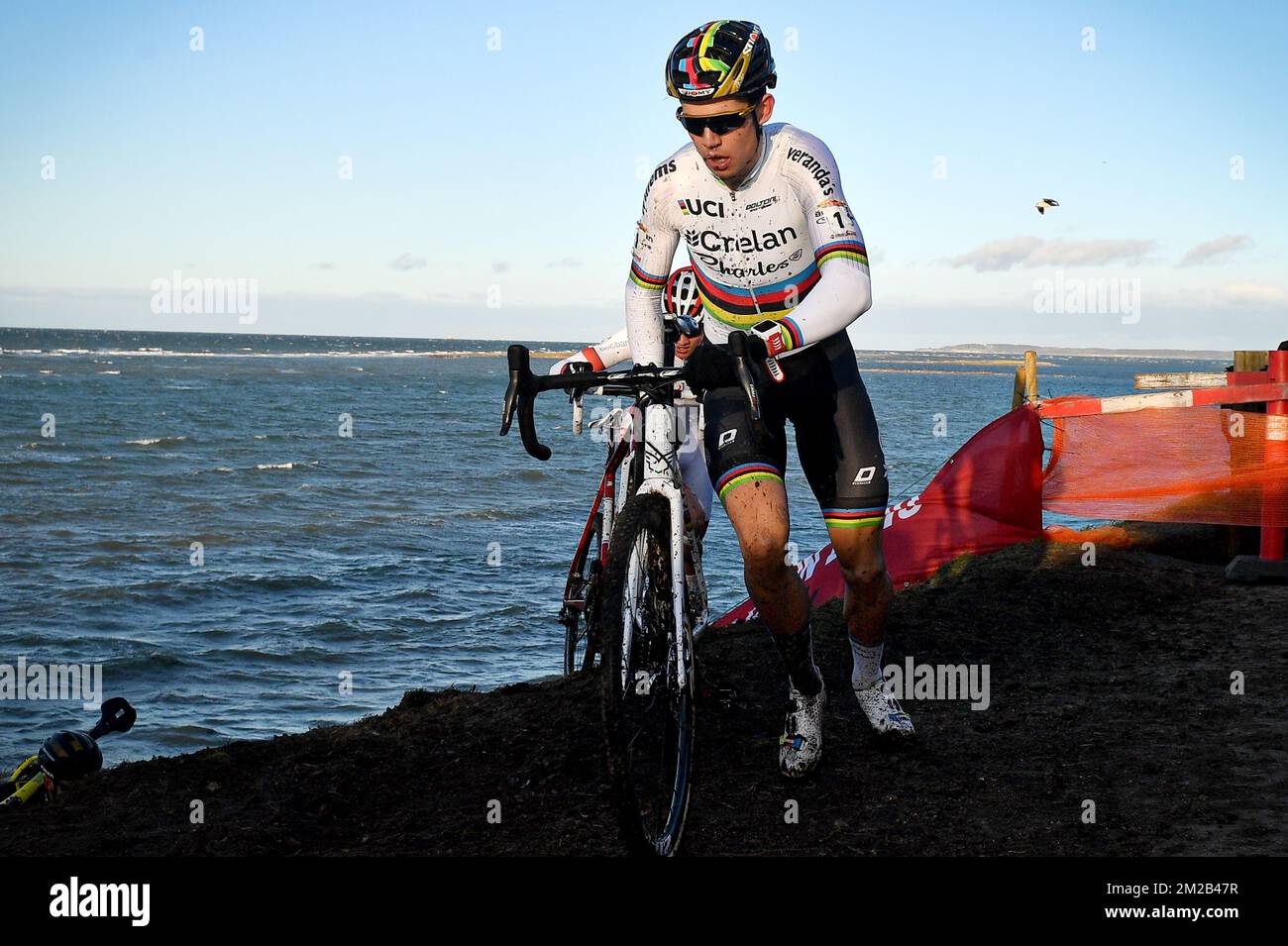 Belgian world champion Wout Van Aert pictured in action during the Men ...