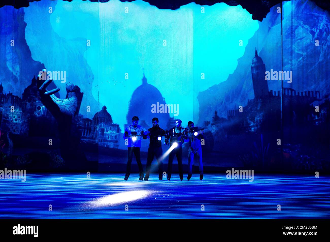 Illustration picture taken during a rehearsal of the 'Atlantis' show by ...