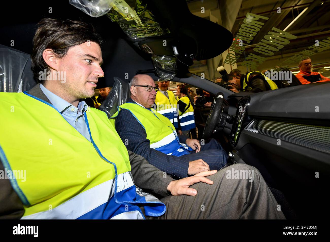 Open Vld's Mathias De Clercq and Gent mayor Daniel Termont pictured ...