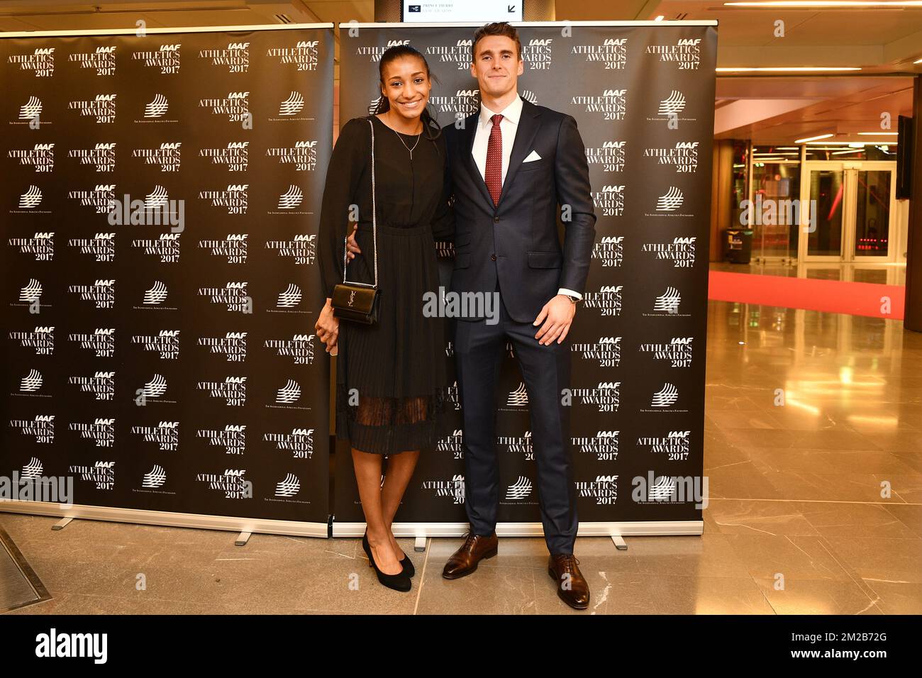 Belgian athlete Nafissatou 'Nafi' Thiam and Belgian athlete Niels ...