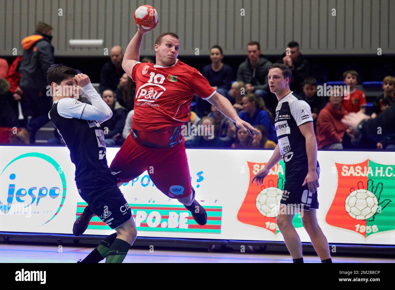 This handout picture, distributed by the Handball Union shows Kevin ...