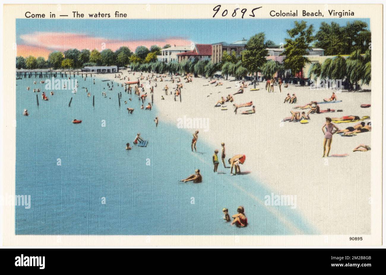 Come in -- The waters fine, Colonial Beach, Virginia , Beaches, Tichnor ...
