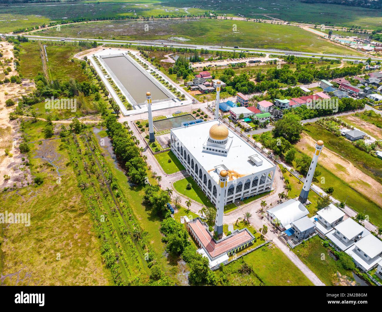 Aerial view of Central Mosque in Songkhla, Thailand Stock Photo - Alamy