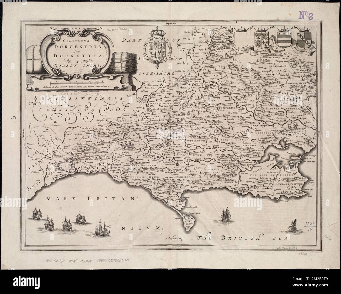 Comitatus Dorcestria, sive Dorsettia : vulgo anglice Dorset Shire ...