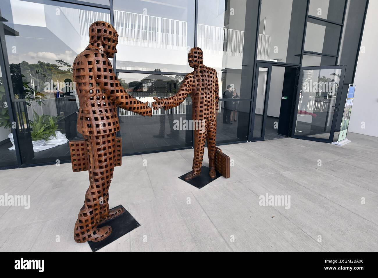 Illustration picture shows the inauguration of the Belgian embassy in ...