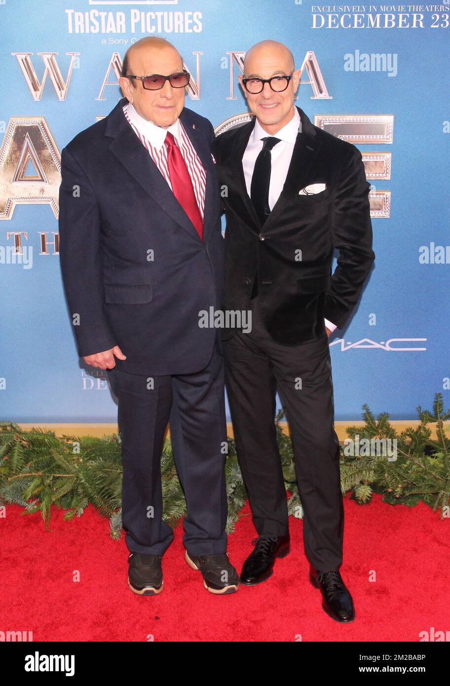 New York, NY, USA. 13th Dec, 2022. Clive Davis and Stanley Tucci at the ...