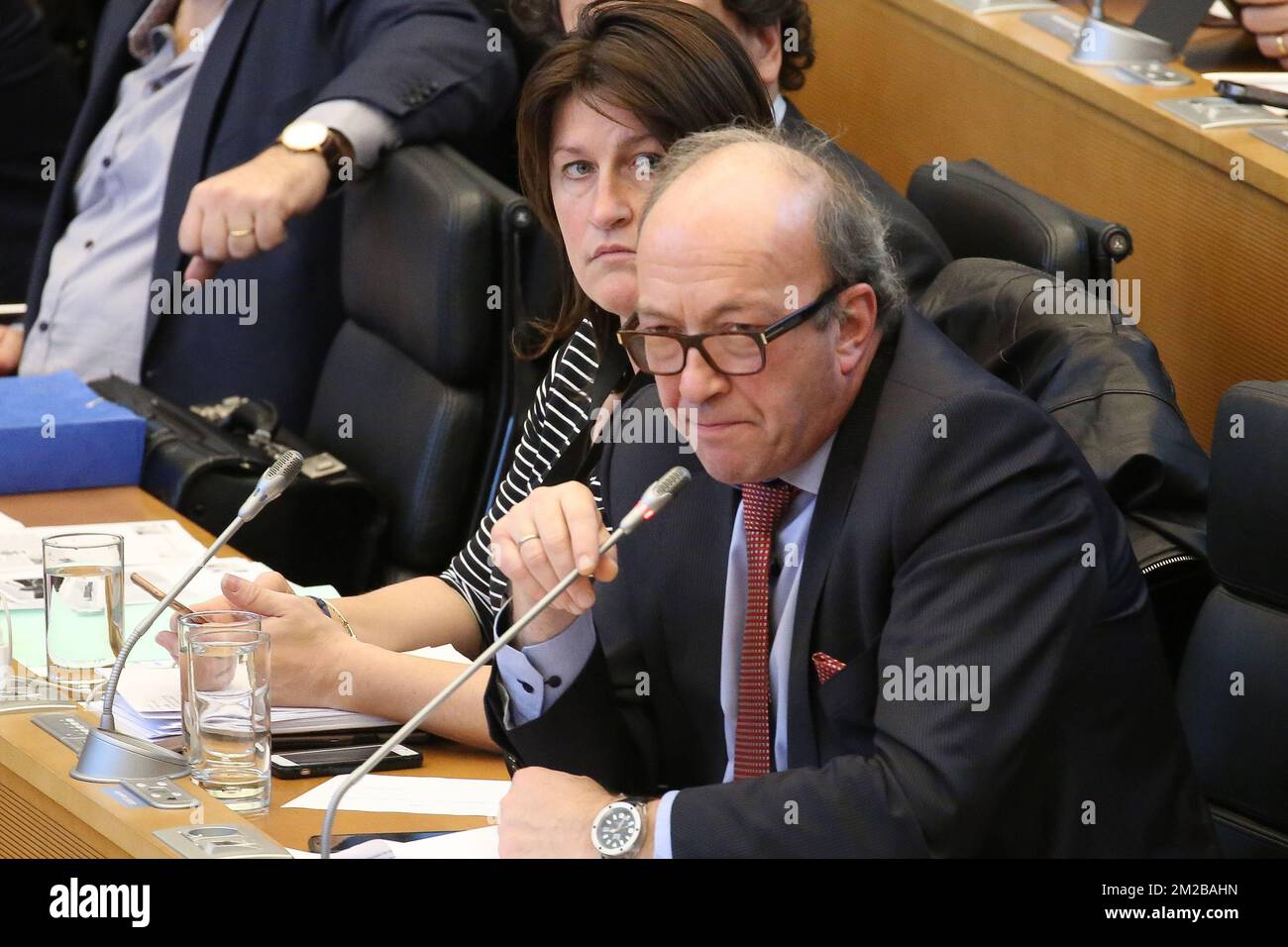 MR's Jacqueline Galant and Head of MR group Jean-Paul Wahl pictured ...