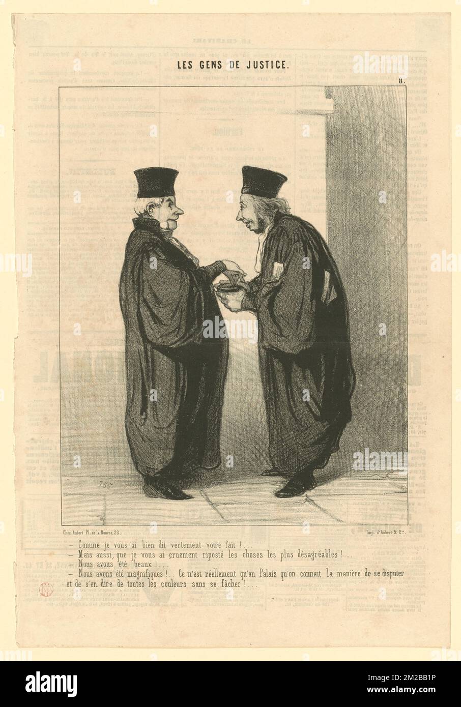 Comme je vous ai dit vertement votre fait!. Honoré Daumier (1808-1879 ...