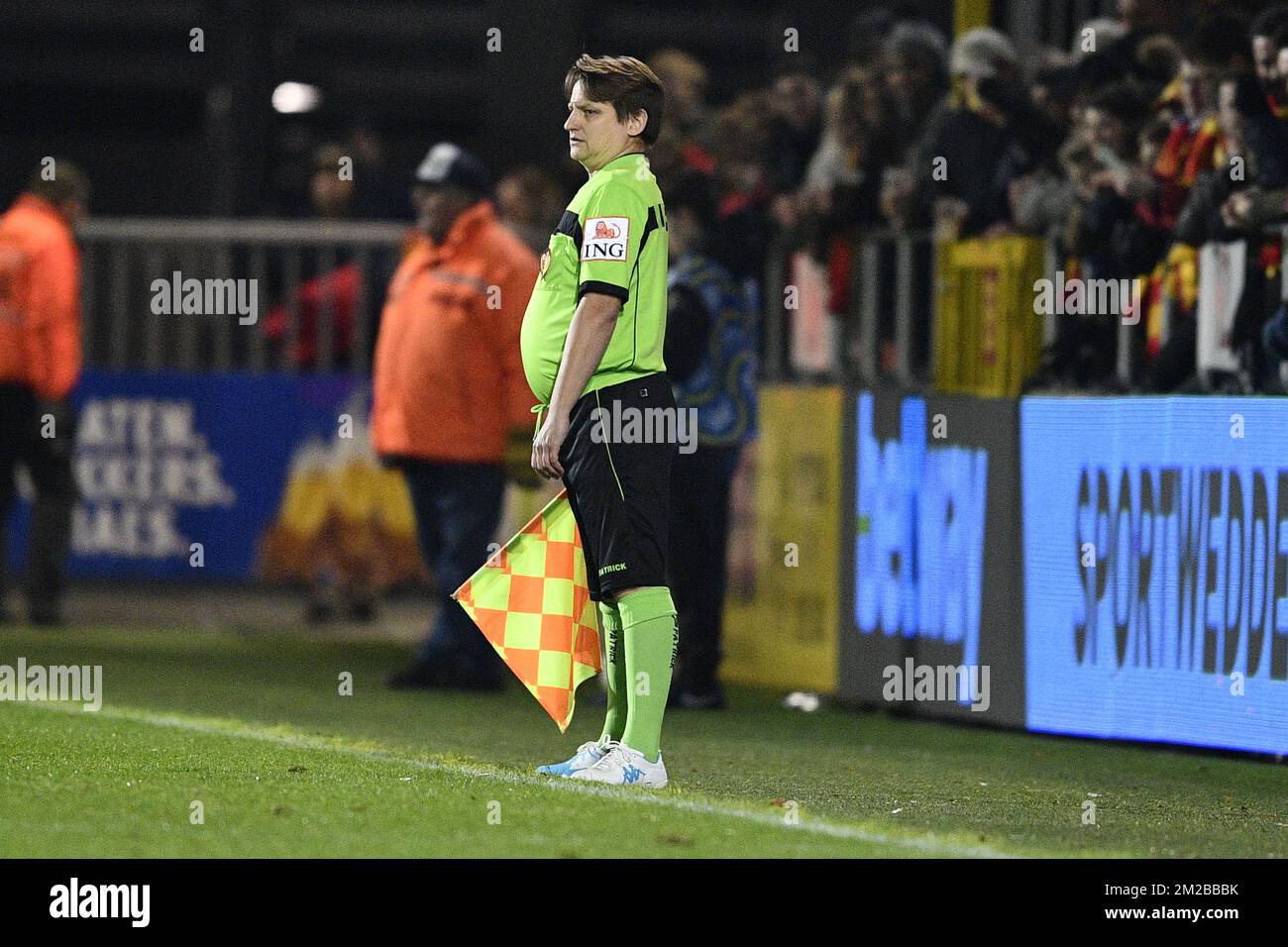 Referee Luc Bosmans pictured during a Croky Cup 1/8 final game between ...