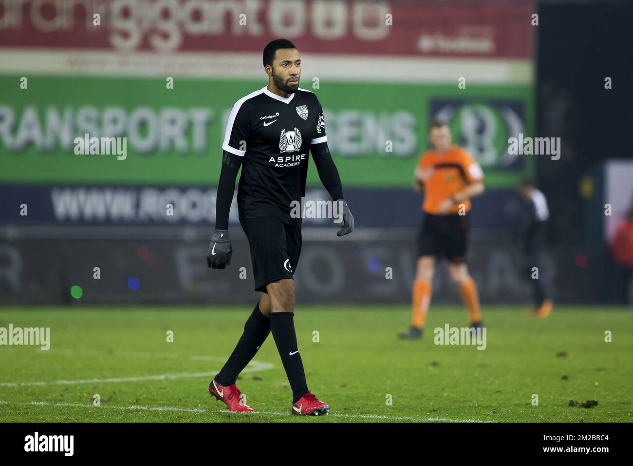 Eupen's Jordan Loties looks dejected after a Croky Cup 1/8 final game ...