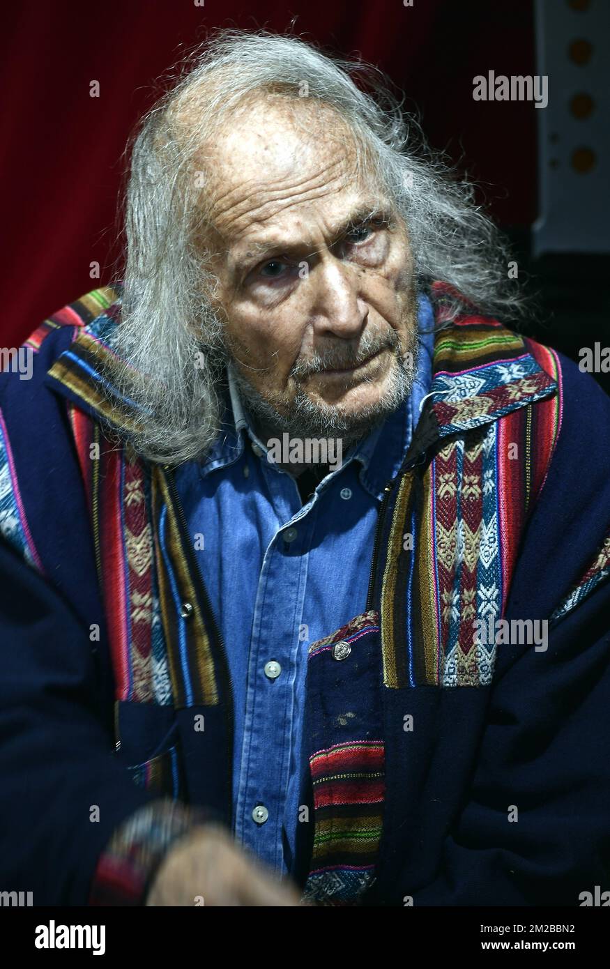 Violonist Ivry Gitlis pictured during a royal visit to the 'Ecole ...