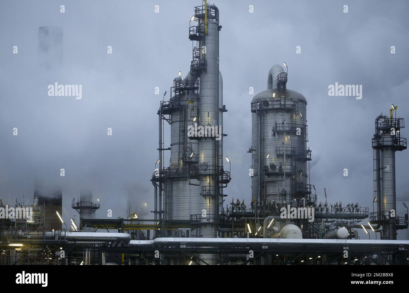 Illustration picture shows a ceremony to open the modernized Total ...