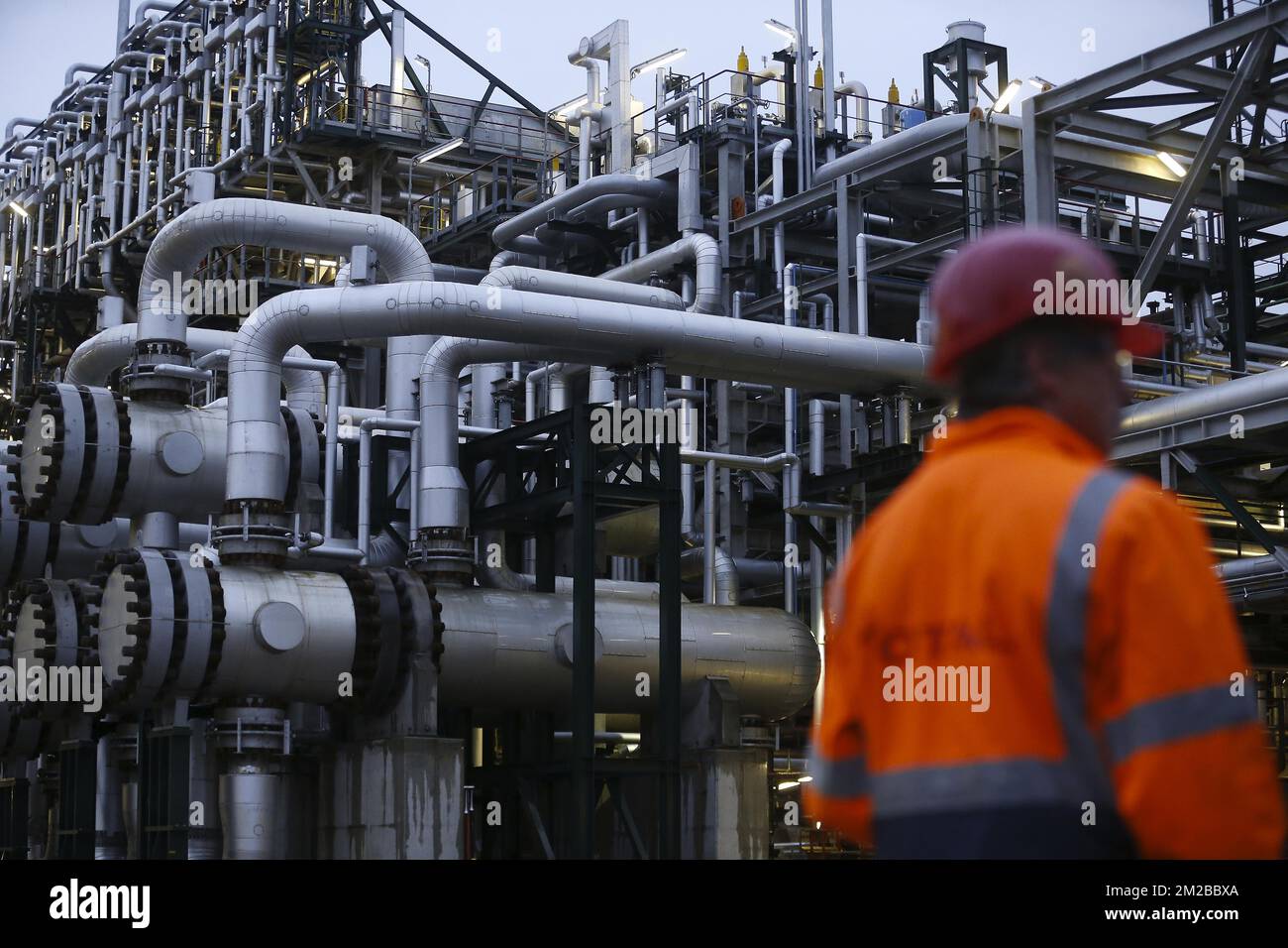 Illustration picture shows a ceremony to open the modernized Total ...