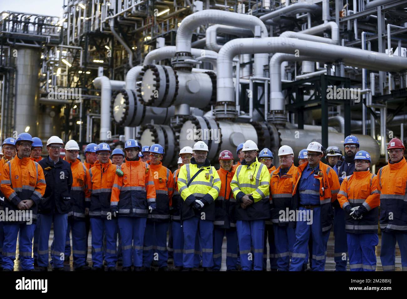 Illustration picture shows a ceremony to open the modernized Total ...