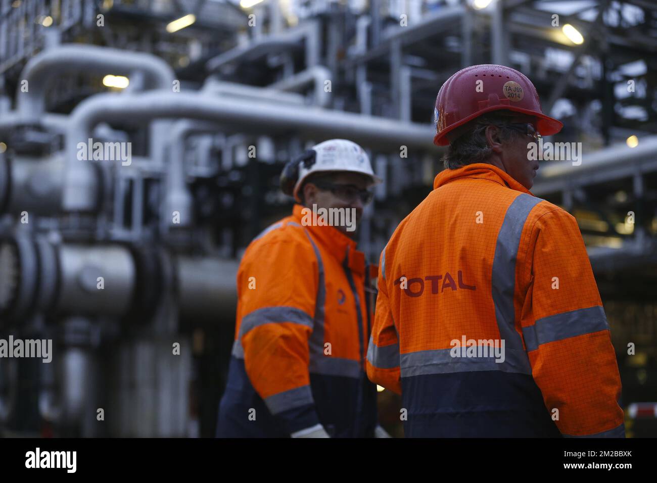Illustration picture shows a ceremony to open the modernized Total ...