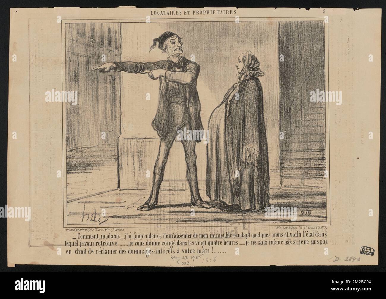 Comment, madame, j'ai l'imprudence.... Honoré Daumier (1808-1879 ...