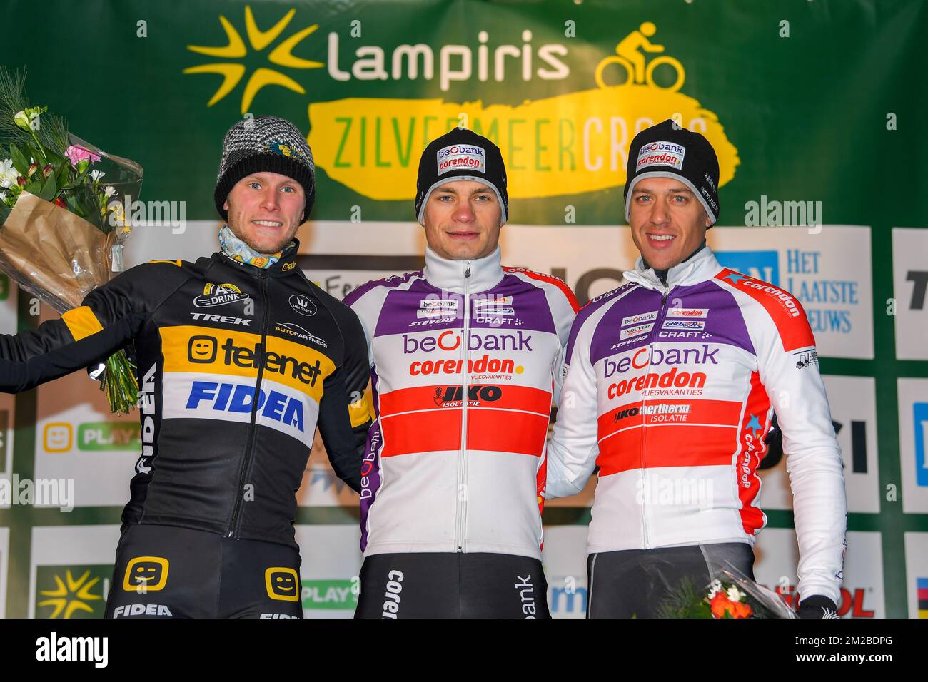 Dutch Corne Van Kessel, Dutch David Van Der Poel and Belgian Tom ...