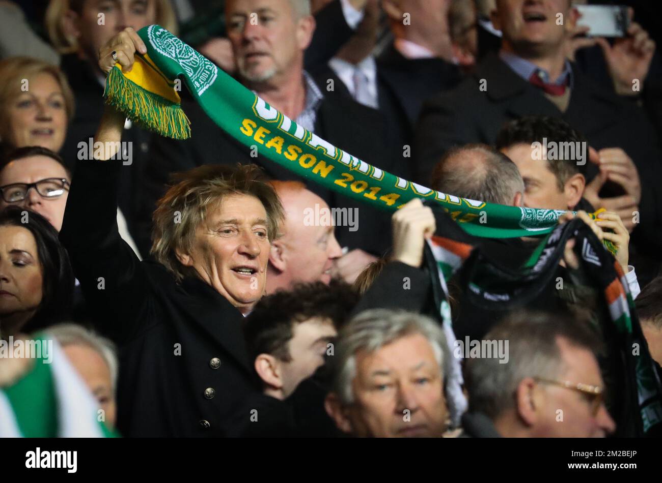 Famous Singer Rod Stewart pictured during a soccer game between ...