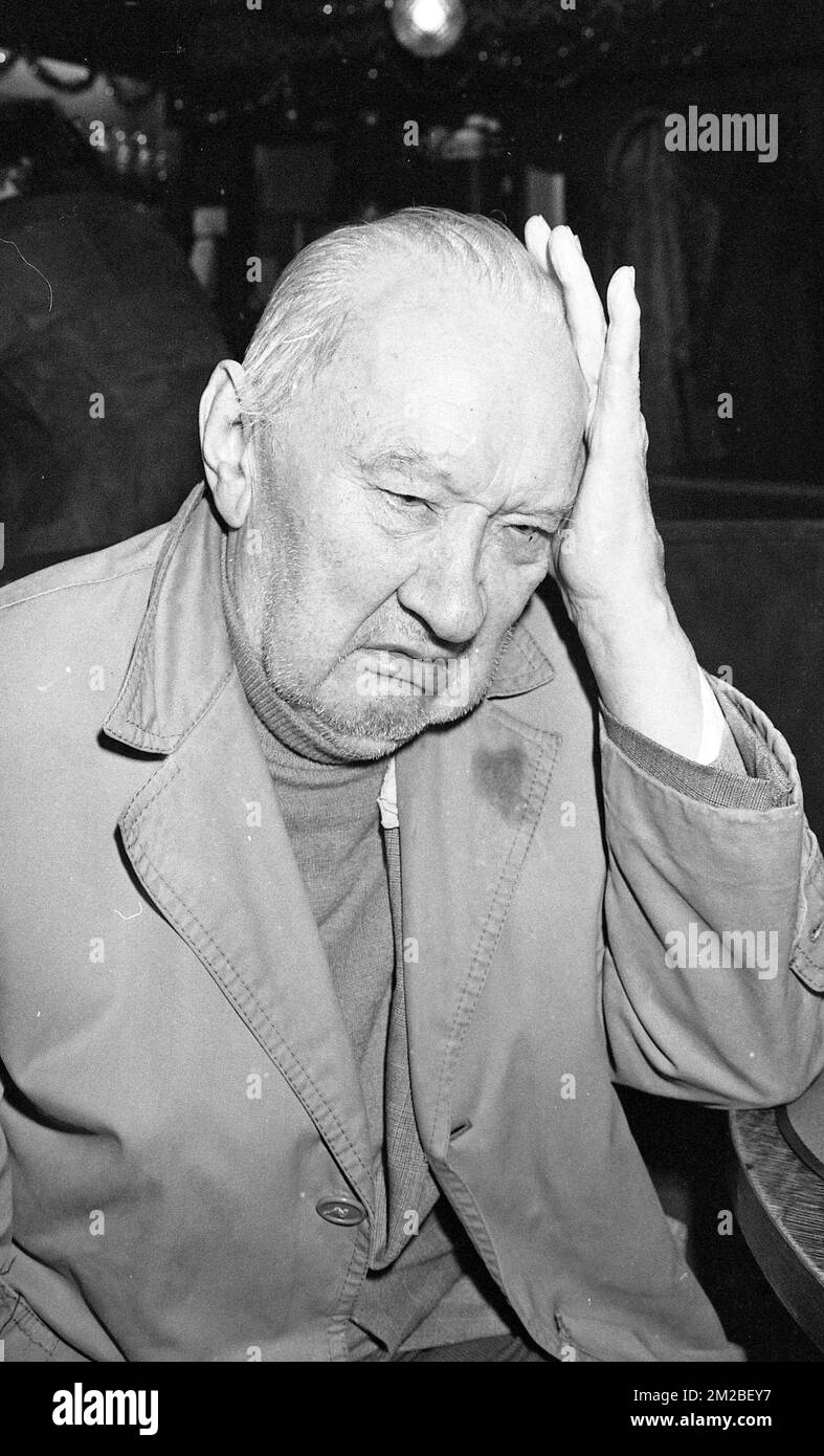 Leon Smet, father of the singer Johnny Hallyday, Monday 16 January 1984 ...