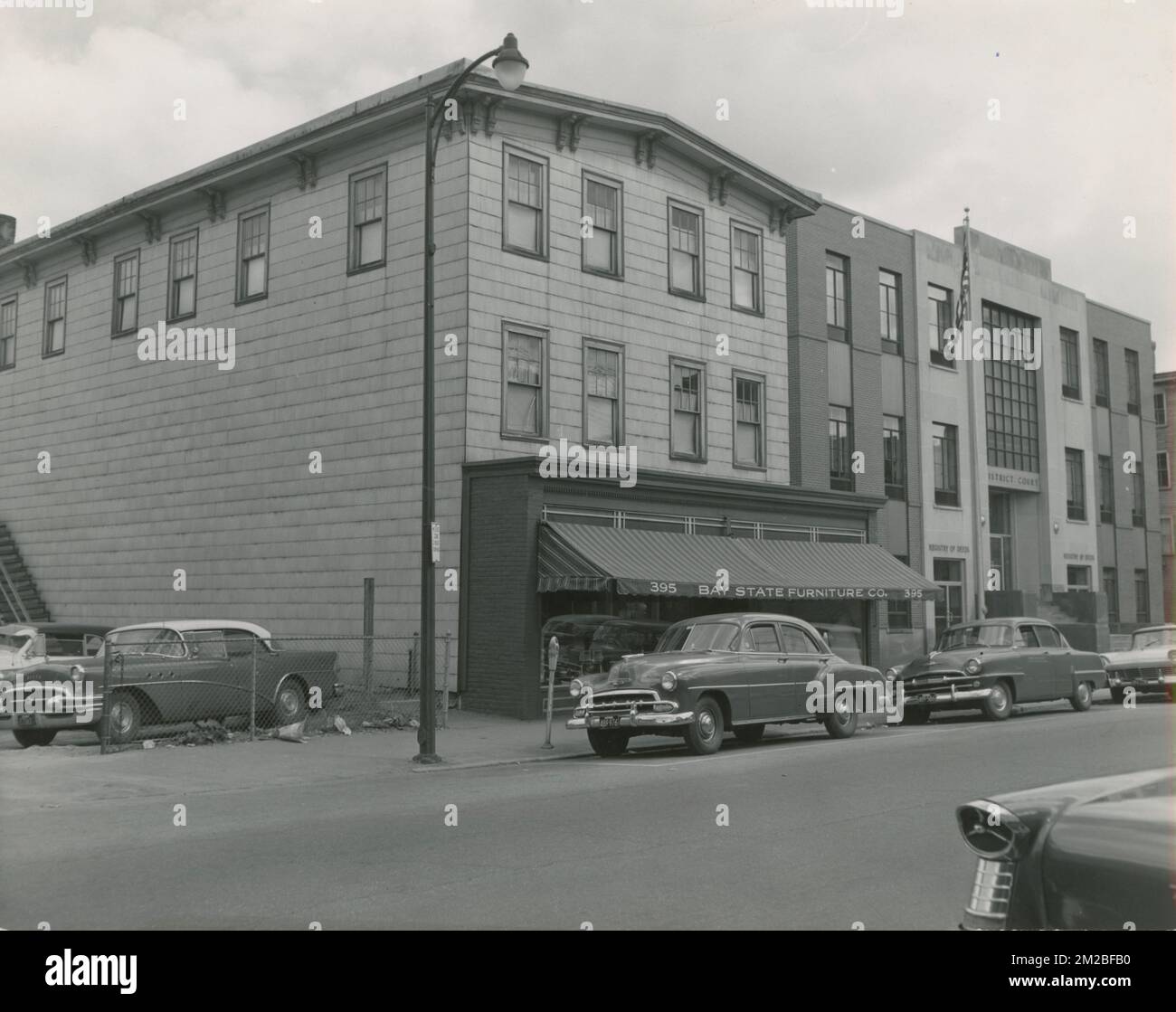 Common St. , Buildings, Automobiles, Furniture industry. Lawrence Stock ...