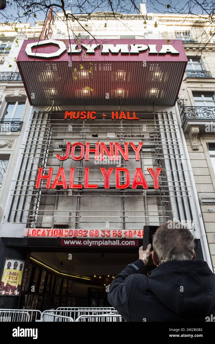 Illustration picture shows the Olympia Music Hall during a national ...